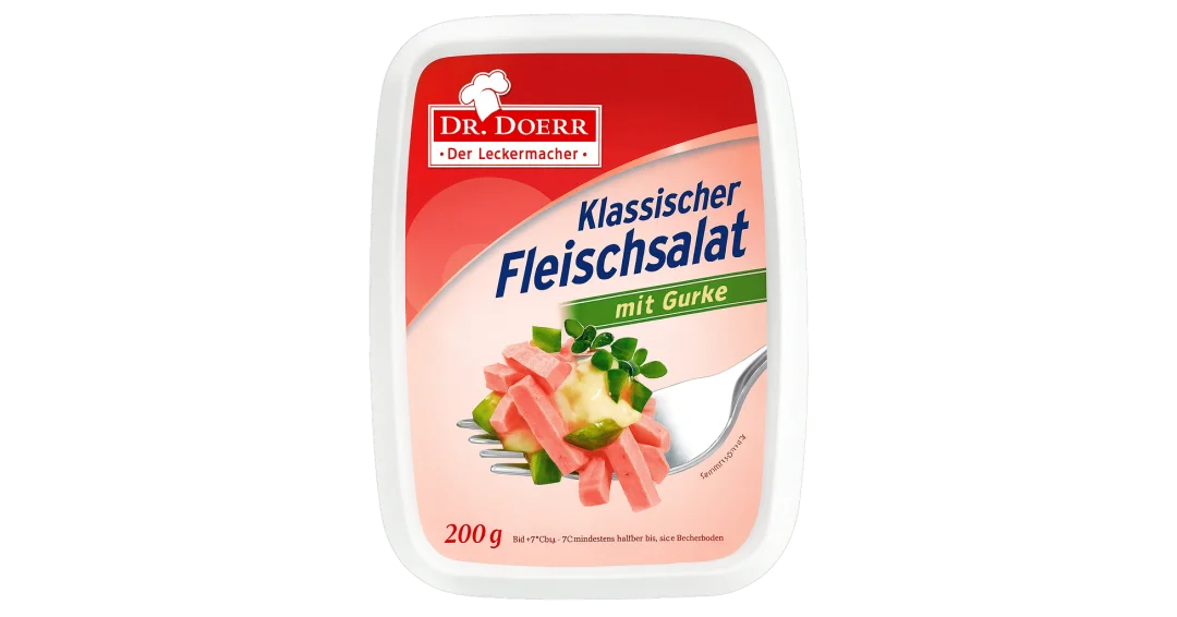Dr. Doerr Fleischsalat Rewe Abholservice Angebote - 200g Becher ...