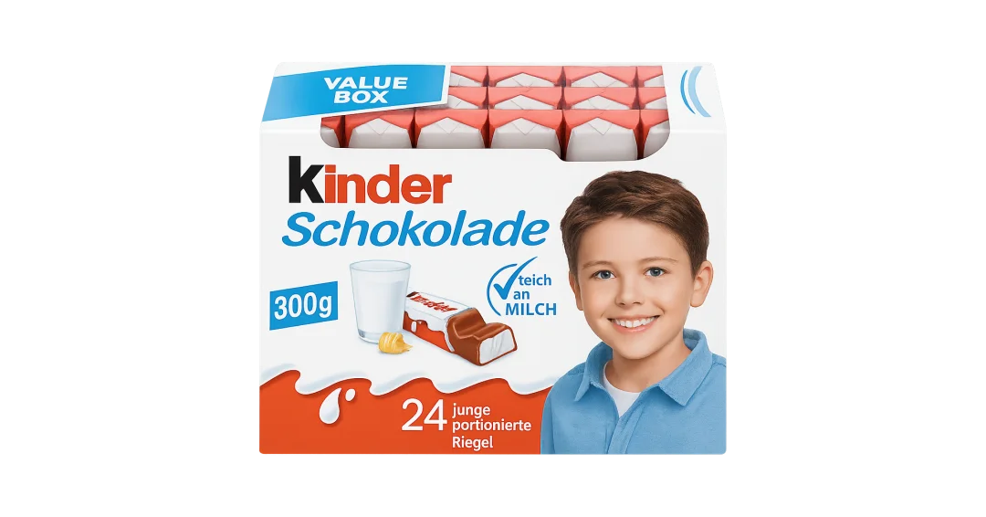 Ferrero Kinder Schokolade Marktkauf Angebote - 300g Packung ...