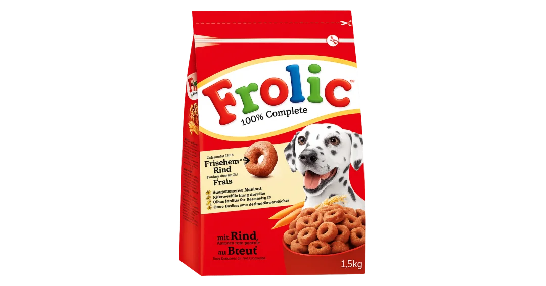 Frolic Hundefutter Logo Angebote - 1,5kg Beutel | Aktionspreis.de