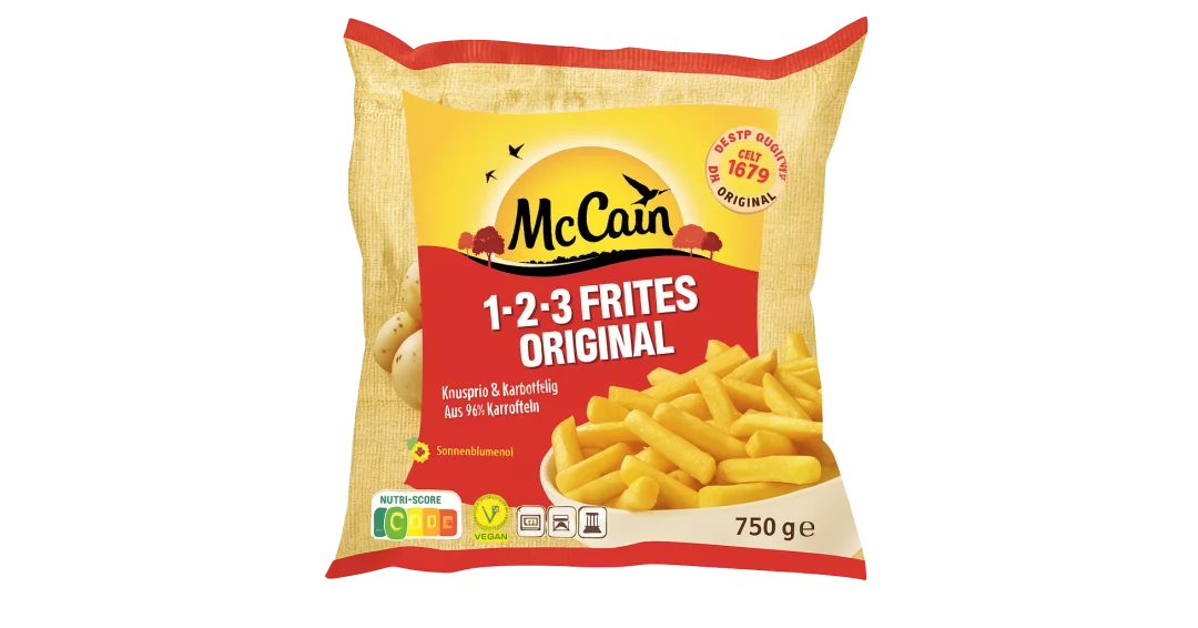 McCain 1-2-3 Frites Orginal GetränkeLAND Angebote - 750g Beutel ...