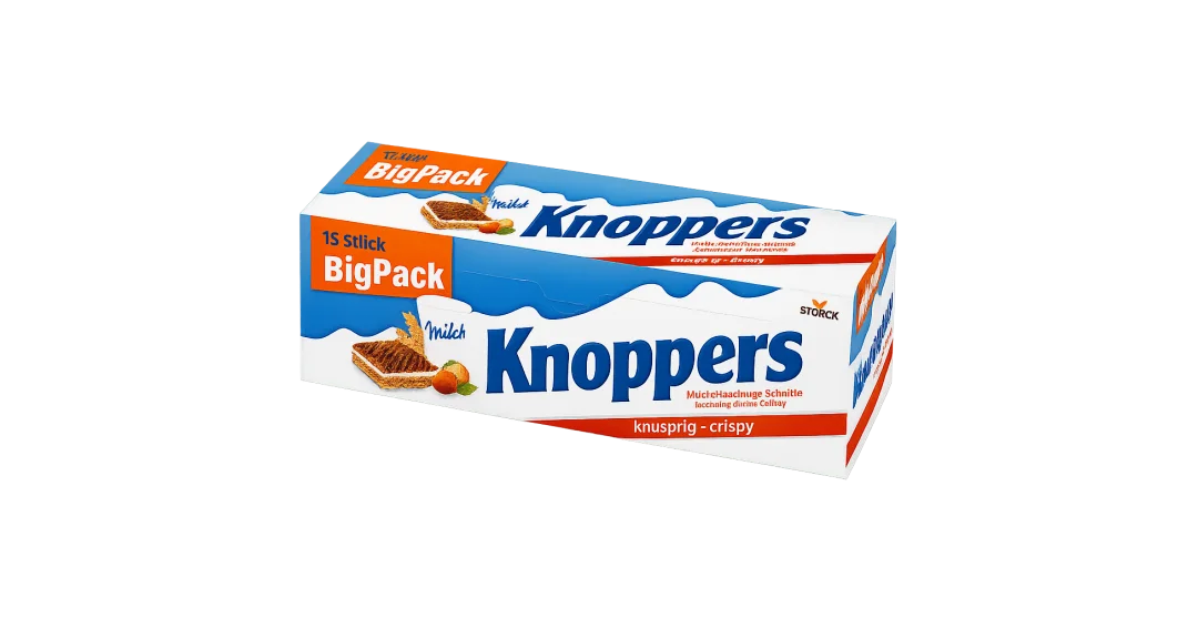 Storck Knoppers Big Spender Logo Angebote - 375g Packung | Aktionspreis.de